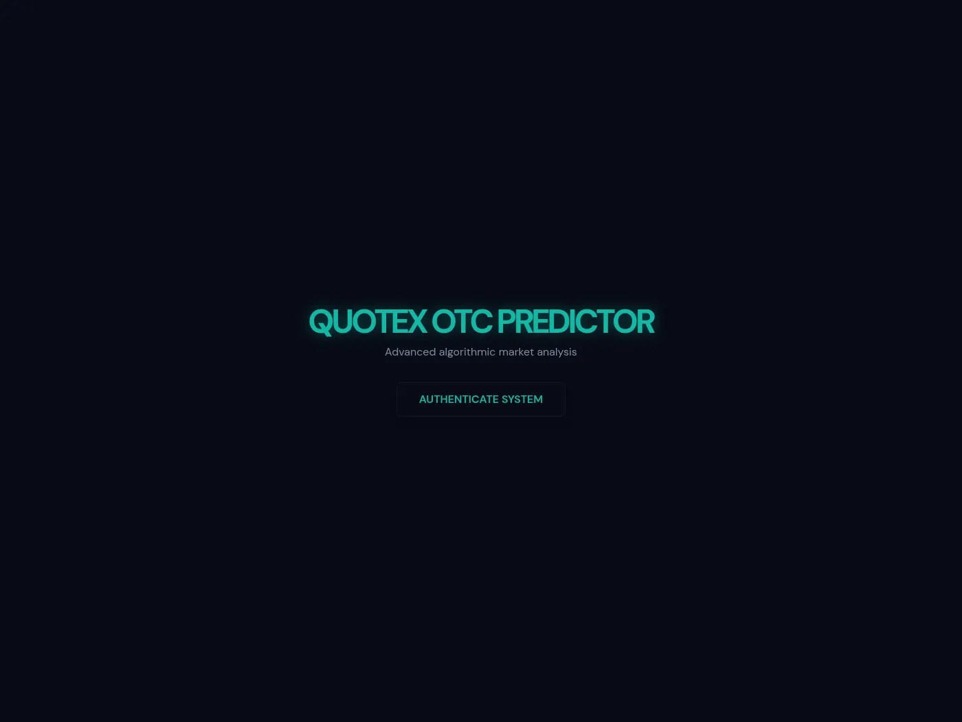 Quotex OTC Predictor
