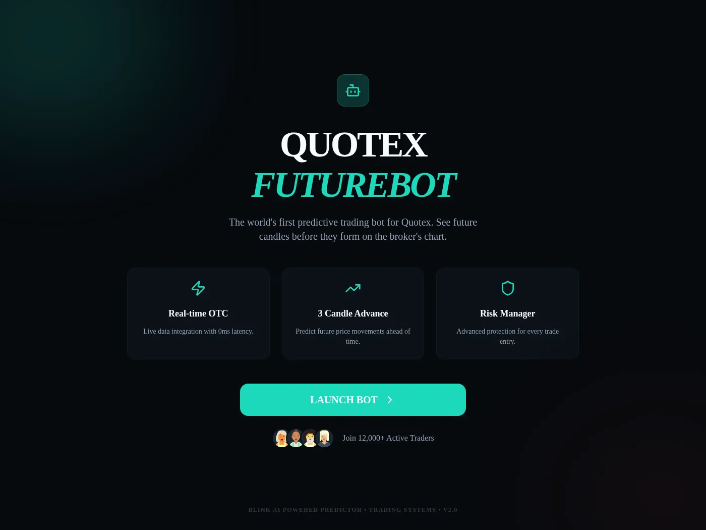 Quotex FutureBot Dashboard