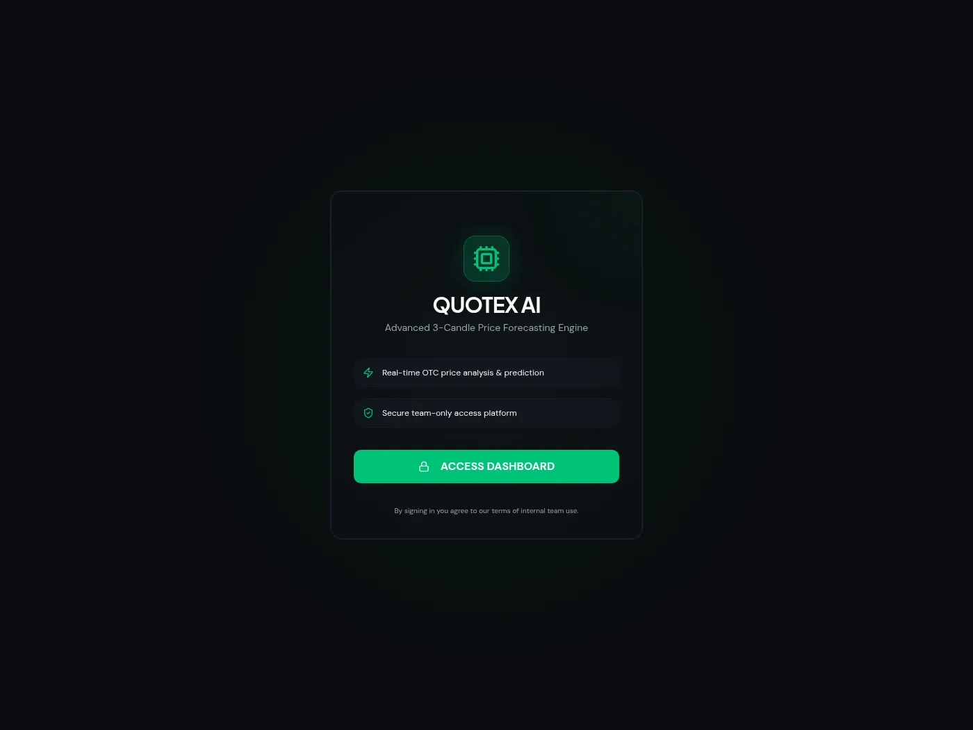 Quotex Predictor Dashboard