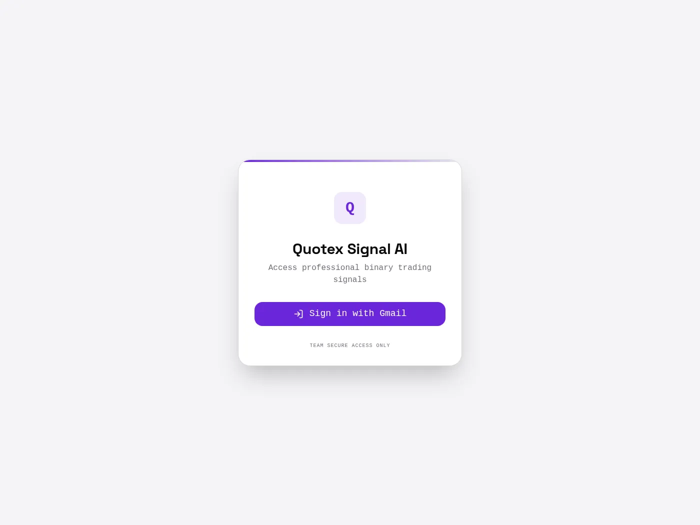 Quotex Signal AI