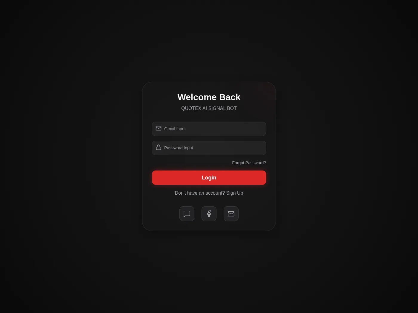 Quotex Signal Dashboard