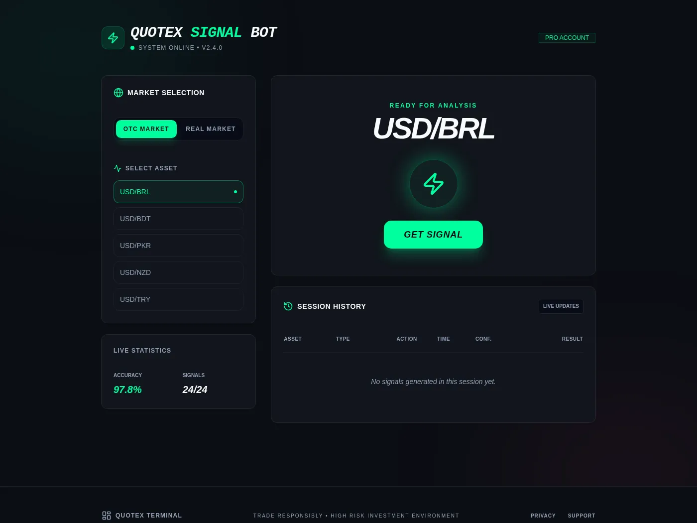 Quotex Signal Bot