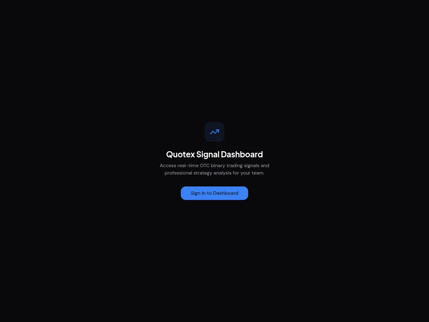 Quotex Signal Dashboard