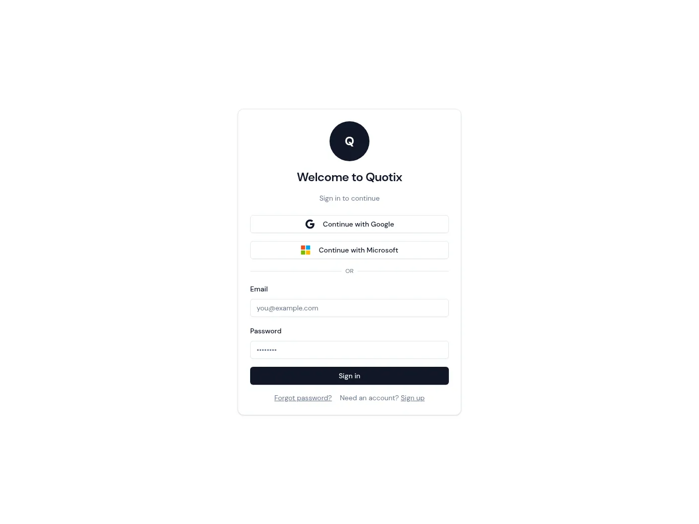 QuotixTrade Easy App
