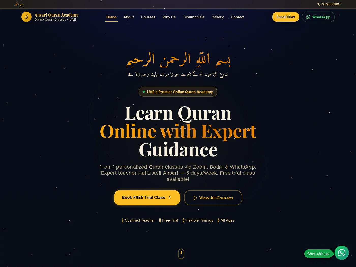 Ansari Quran Academy Site