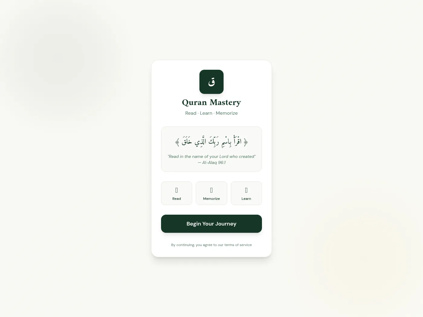 Quran Mastery App