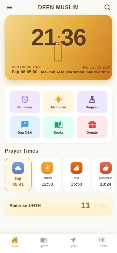 Quran Prayers Companion