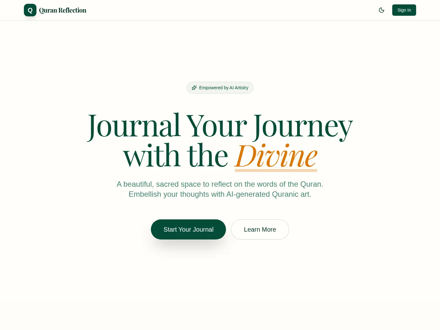 Quran Reflection Journal