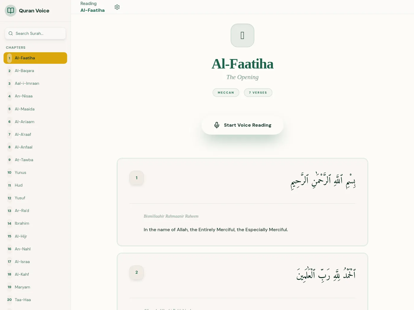 Quran Voice Navigator