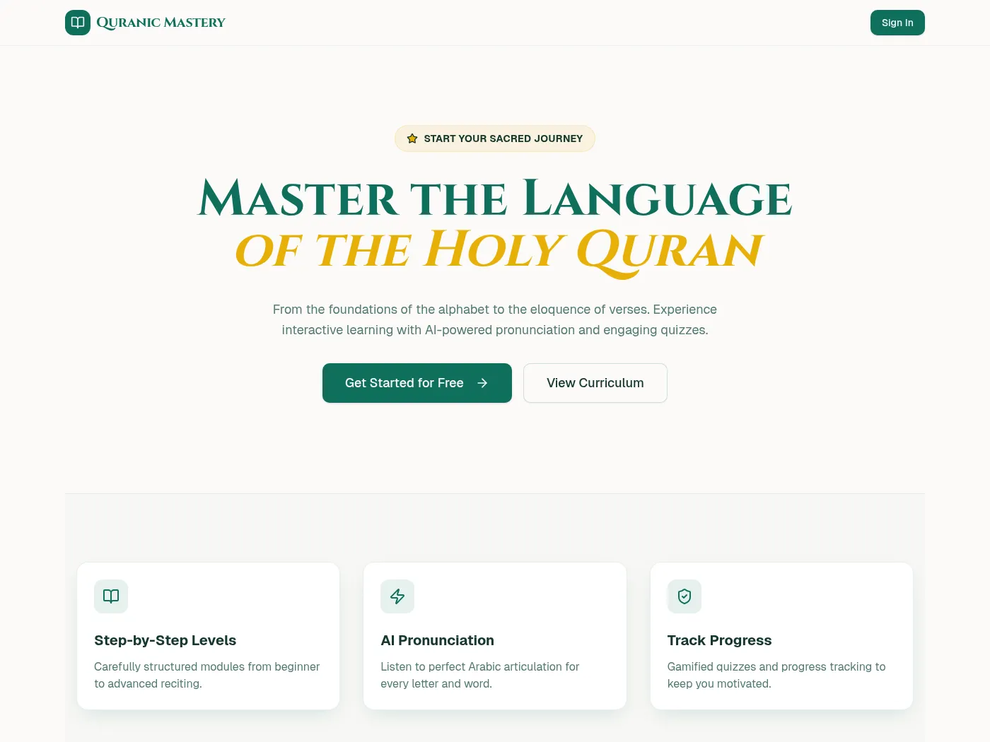 Quranic Arabic Mastery