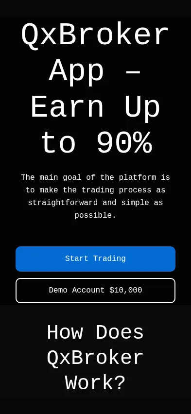 QXBroker Mobile Clone