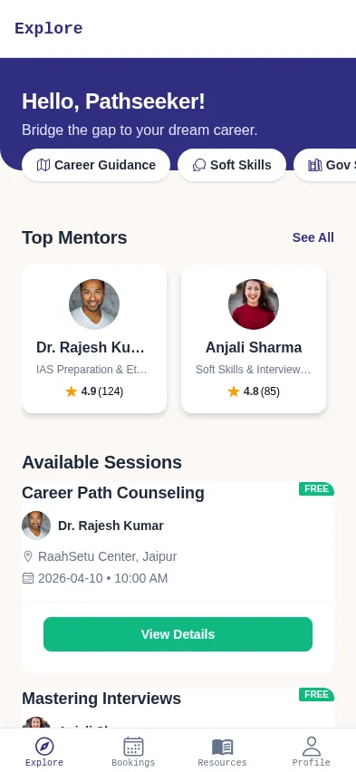RaahSetu Mentor App