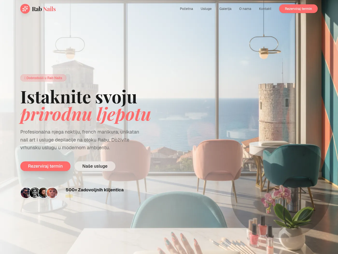 Rab Nail & Beauty Salon Site