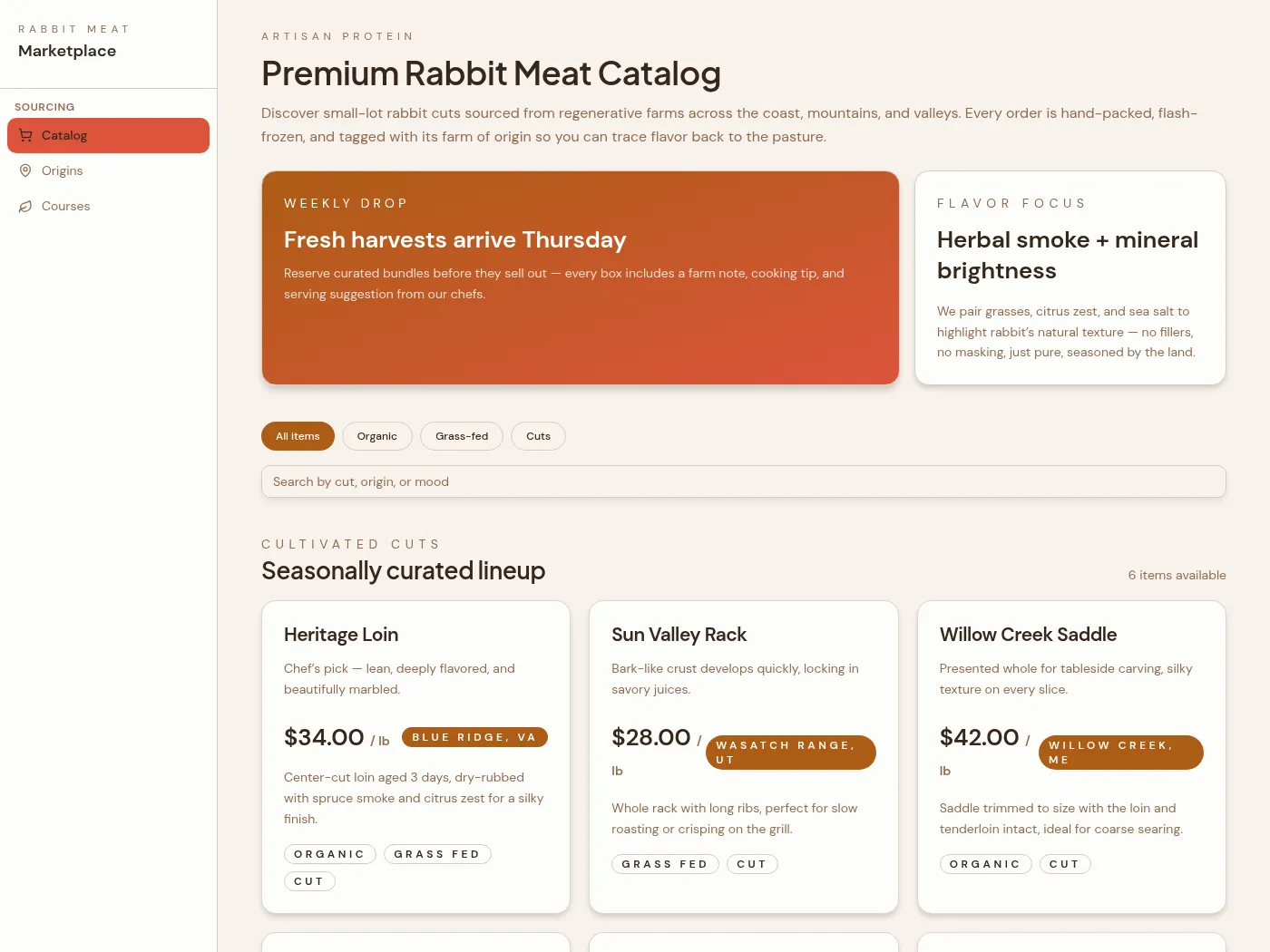 Rabbit Meat Marketplace