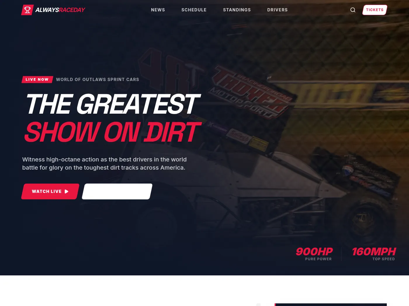 RaceDay Home Revamp