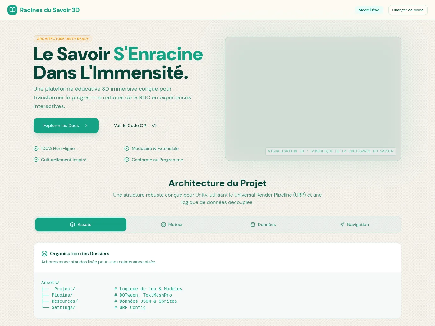 Racines du Savoir 3D
