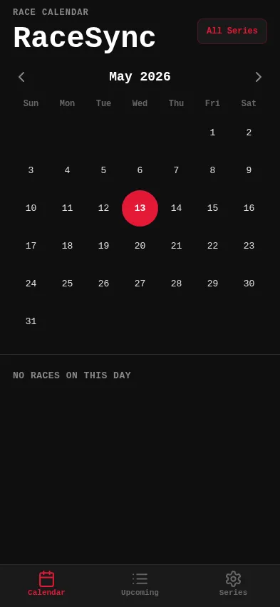 RaceSync Calendar