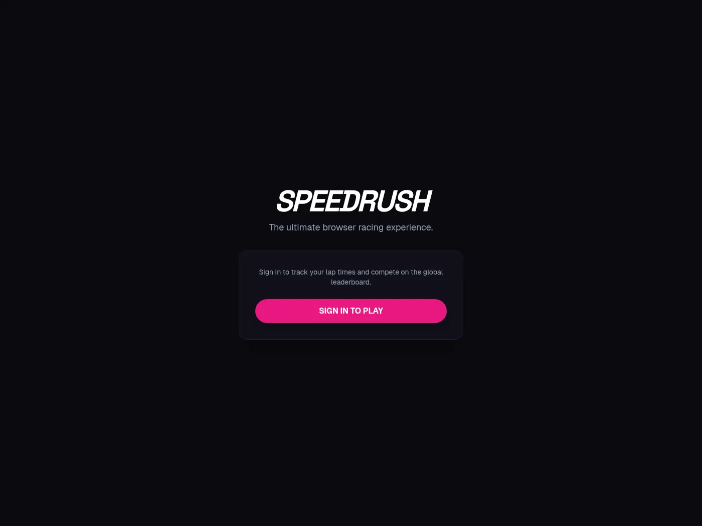 SpeedRush Racing Game