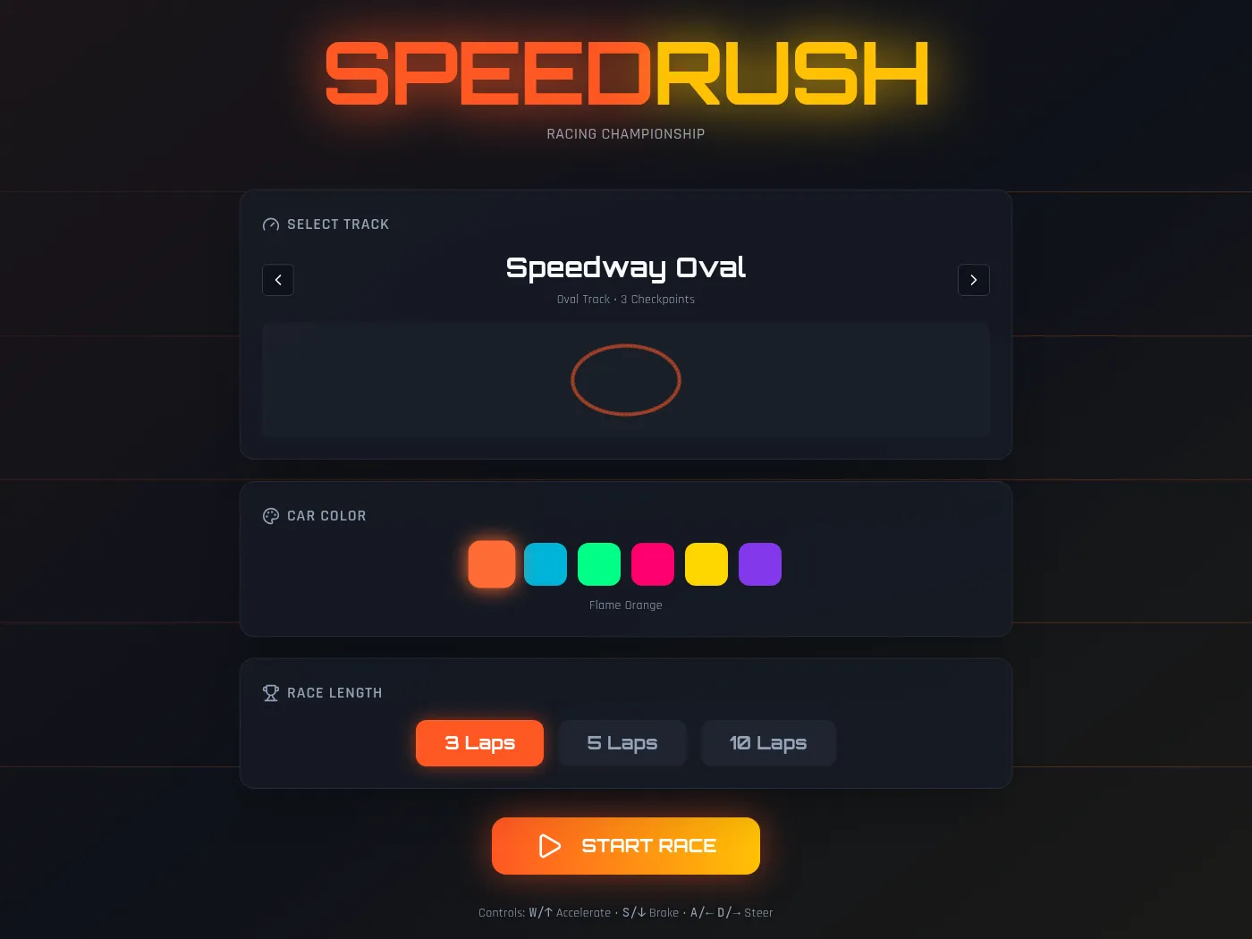 SpeedRush Racing Game