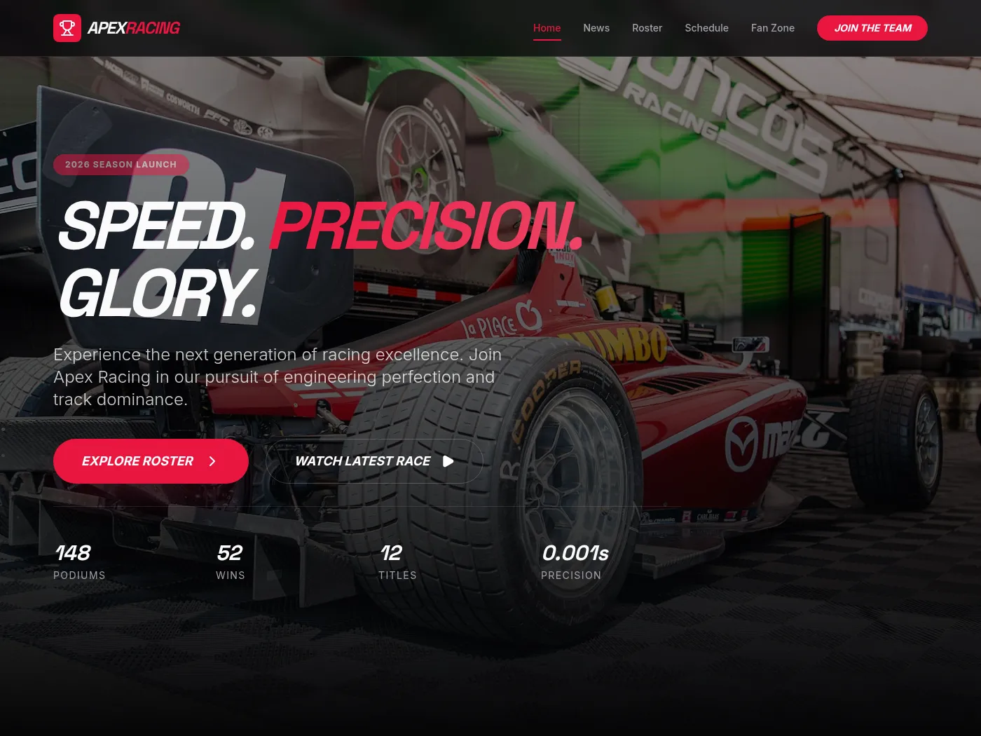 Racing Team Website