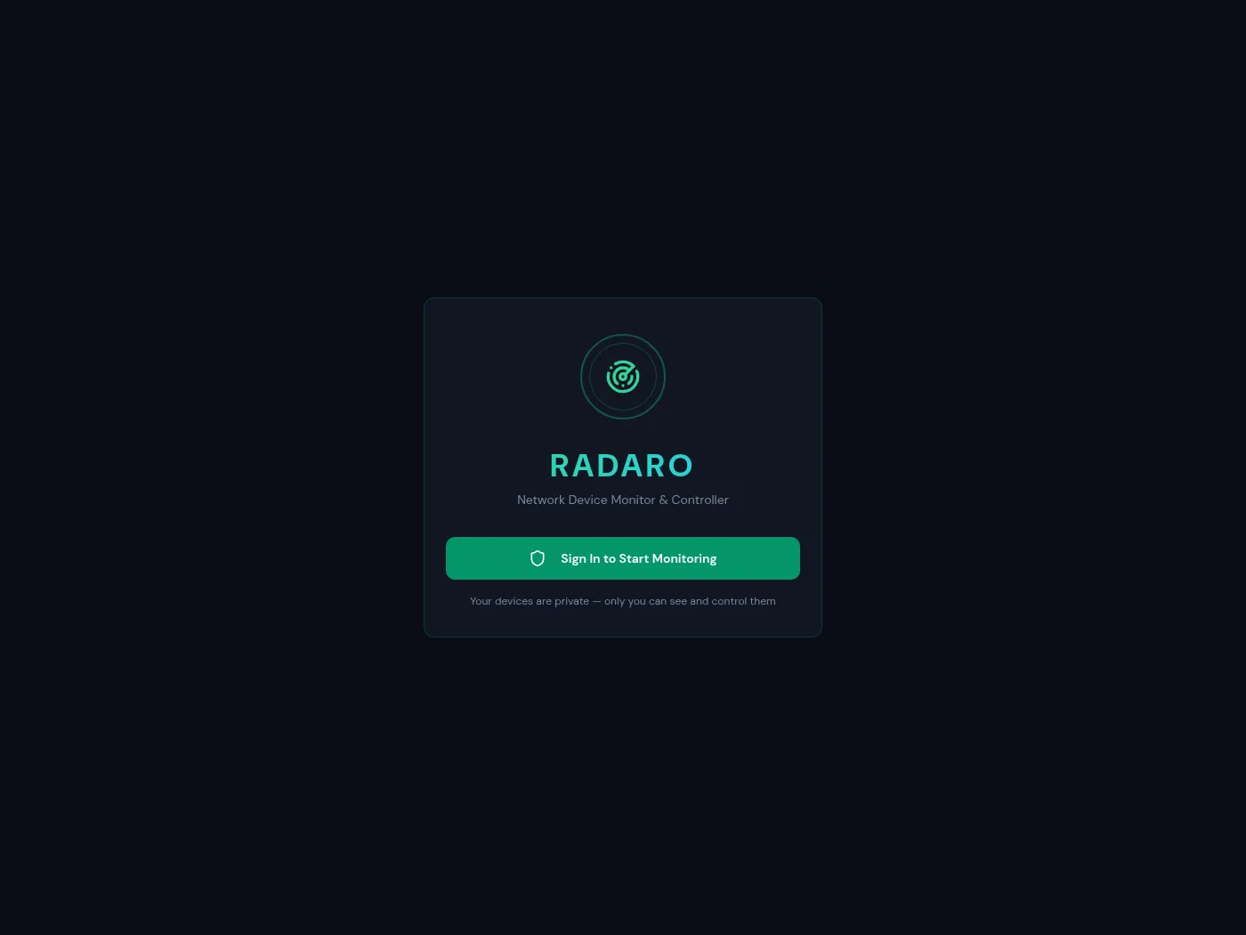 Radaro Device Monitor