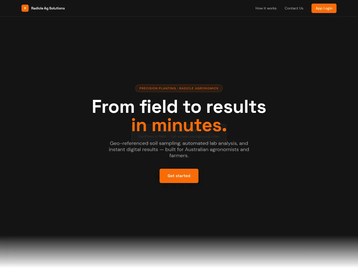 Radicle Ag Website