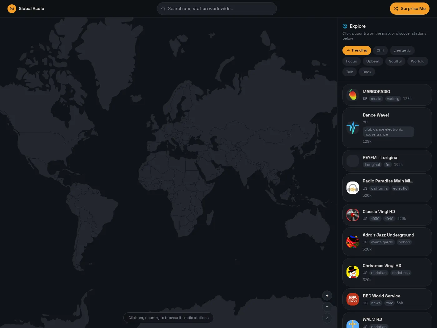 Global Radio Explorer