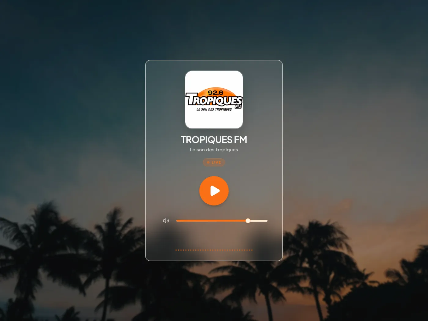 Web Radio Player