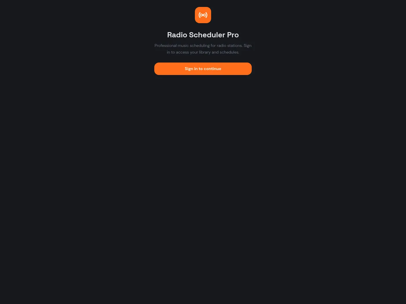 Radio Scheduler Pro