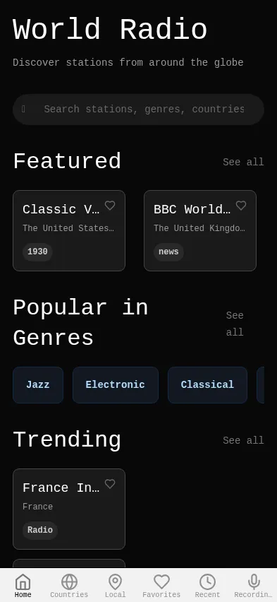 RadioStream Navigator