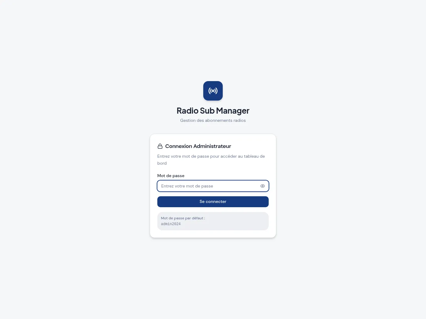 Radio Sub Manager