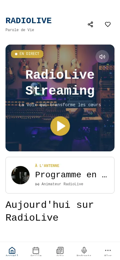RadioLive Mobile App