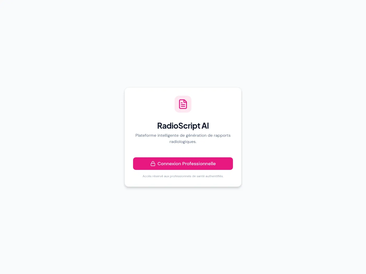 Radiology Report AI Generator