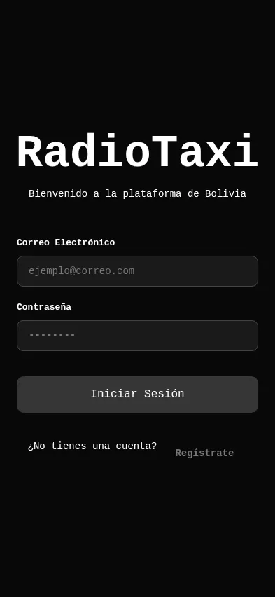 Bolivia Taxi Platform