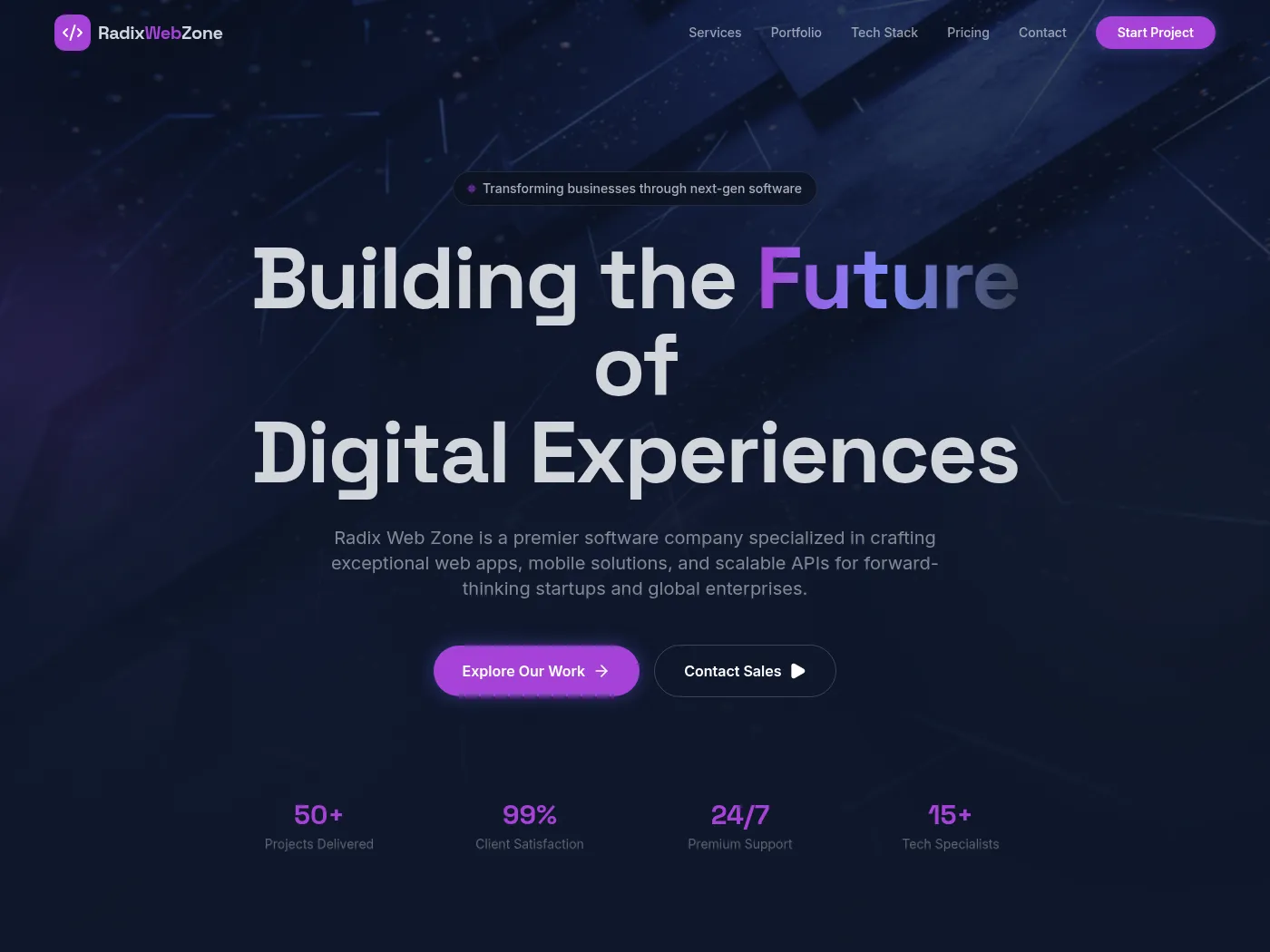 Radix Web Zone Site