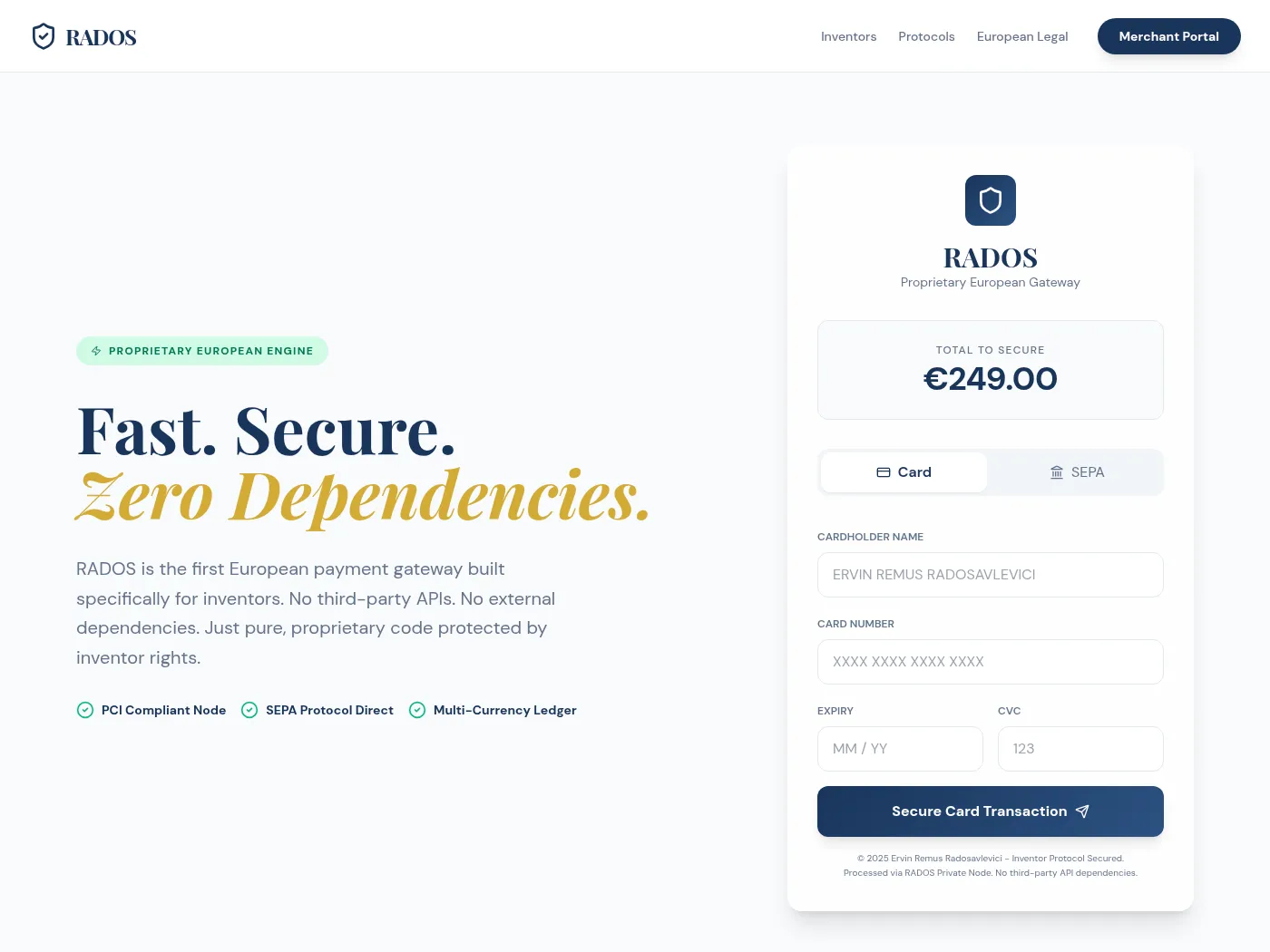 RADOS Payment Gateway