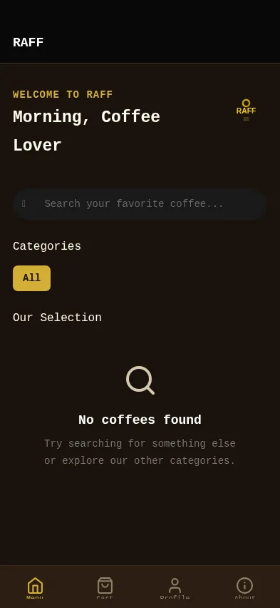 RAFF Coffee Ordering