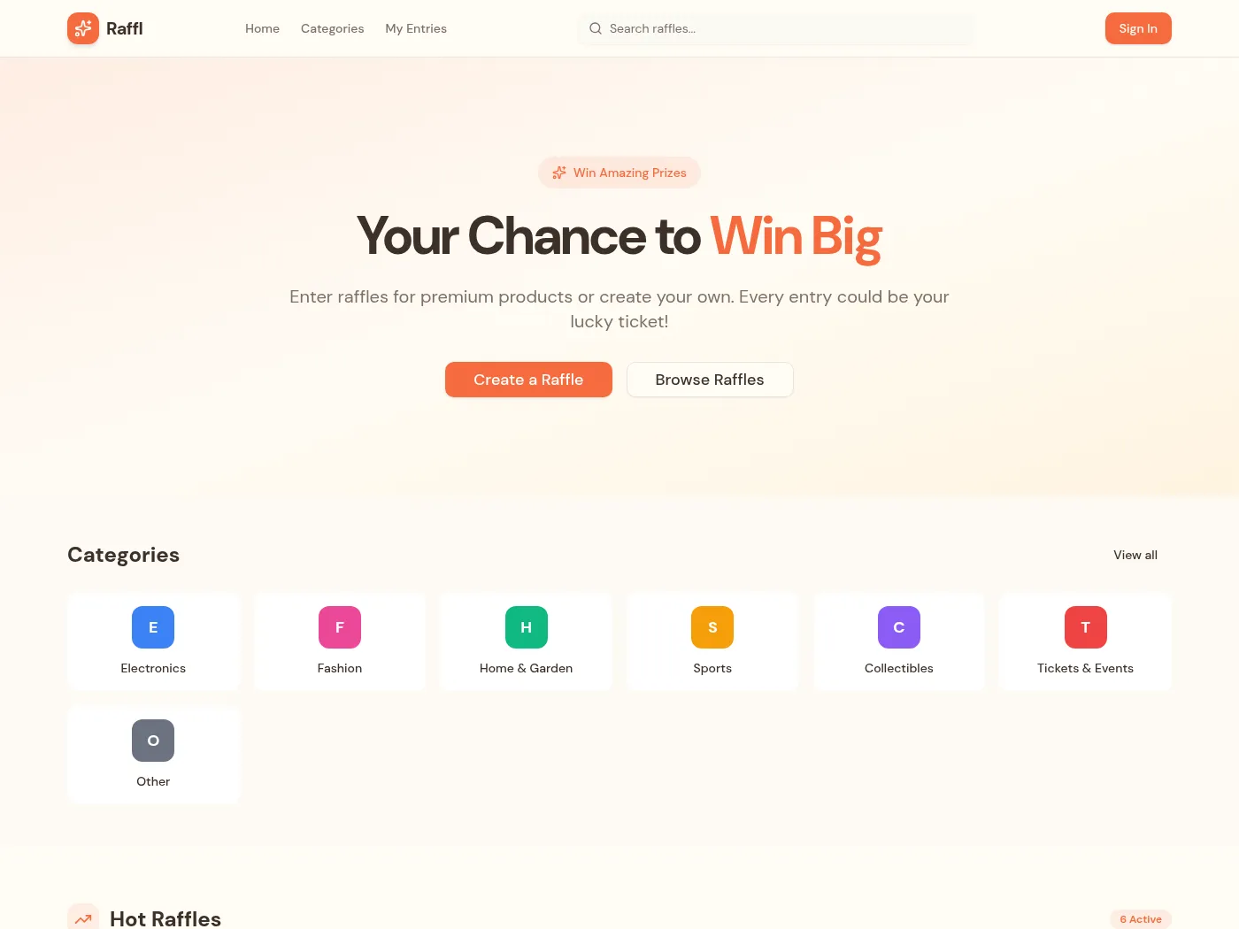 Raffl Marketplace
