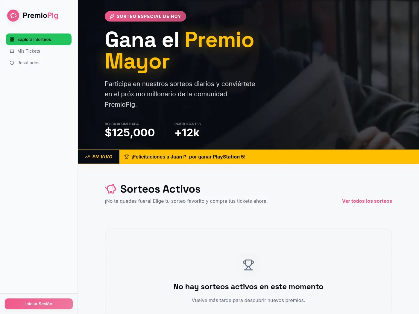 PremioPig Web App