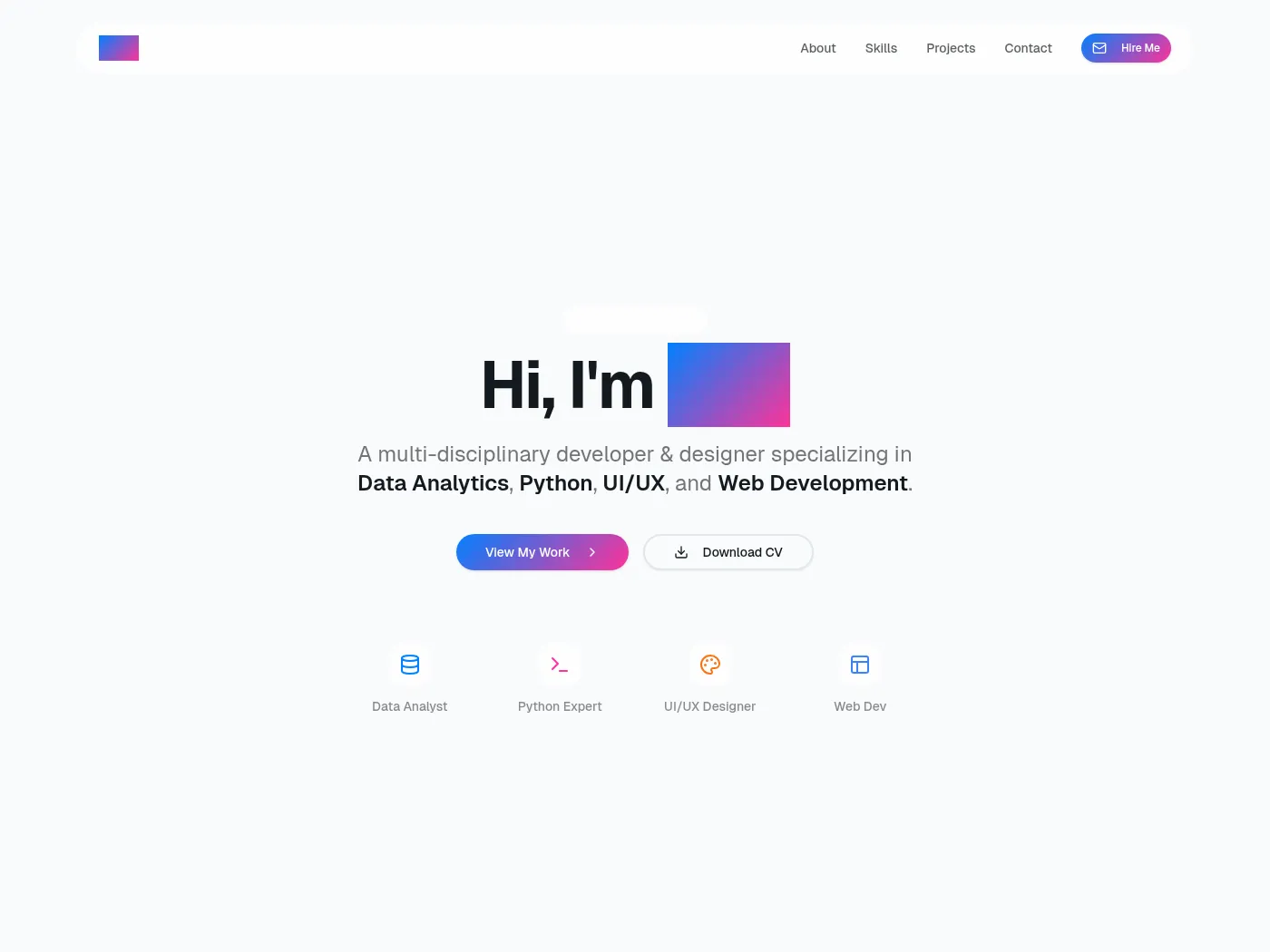 Rafi Portfolio Site