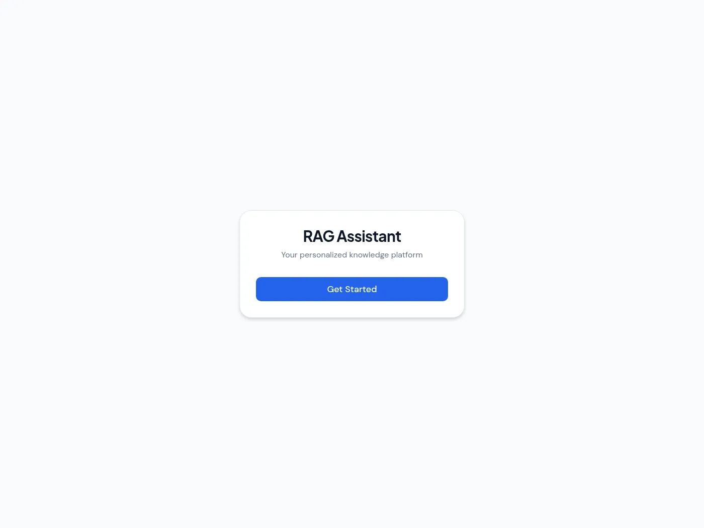 RAG Personal Assistant