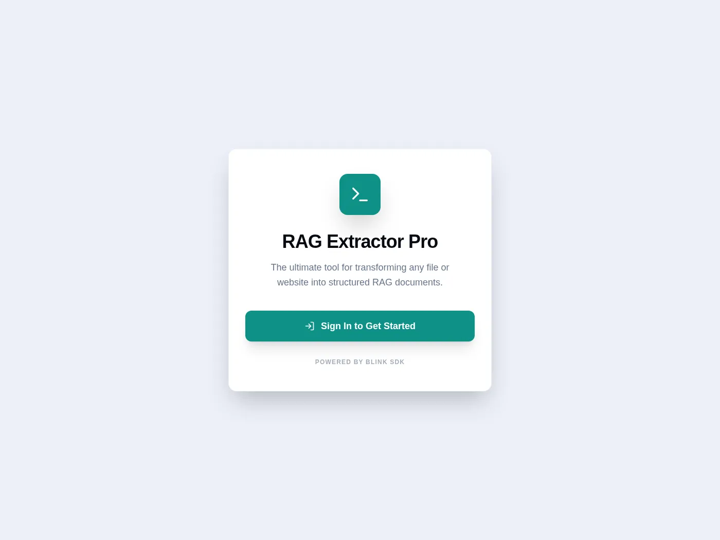 RAG File & Web Extractor