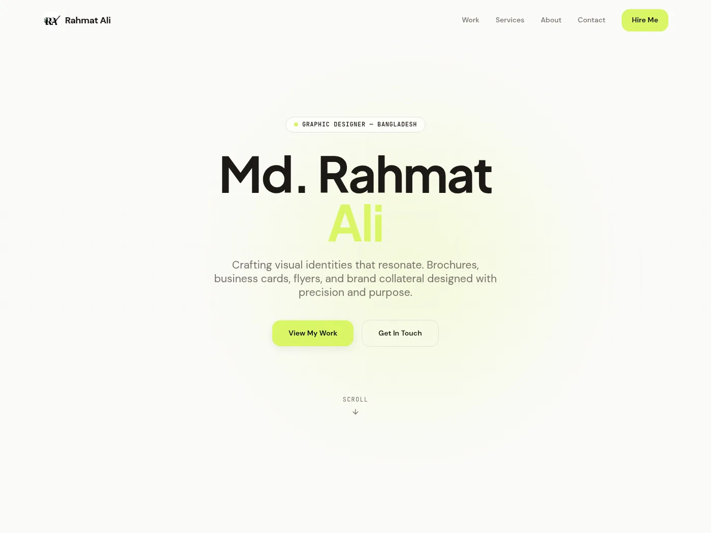 Rahmat Ali Portfolio