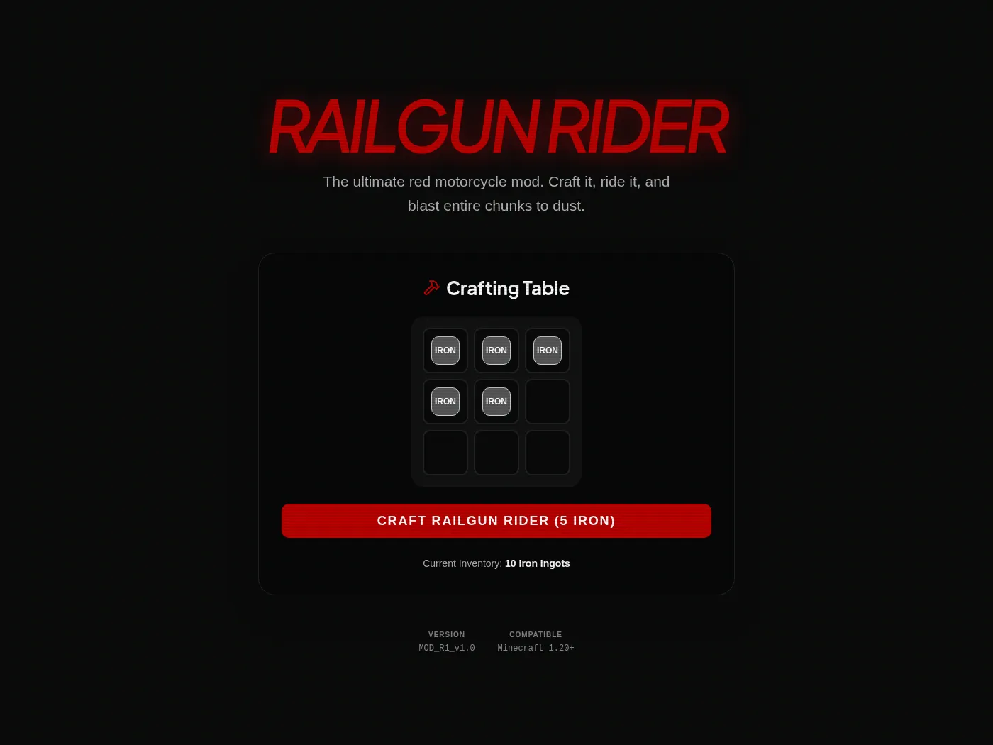 Railgun Rider Mod