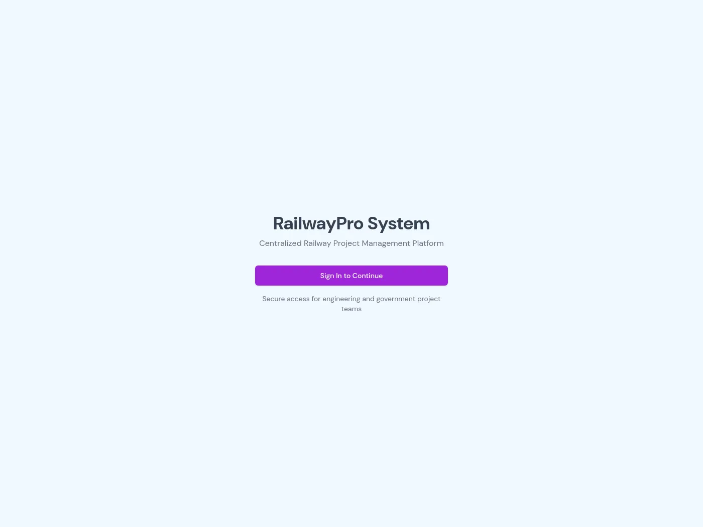 RailwayPro System