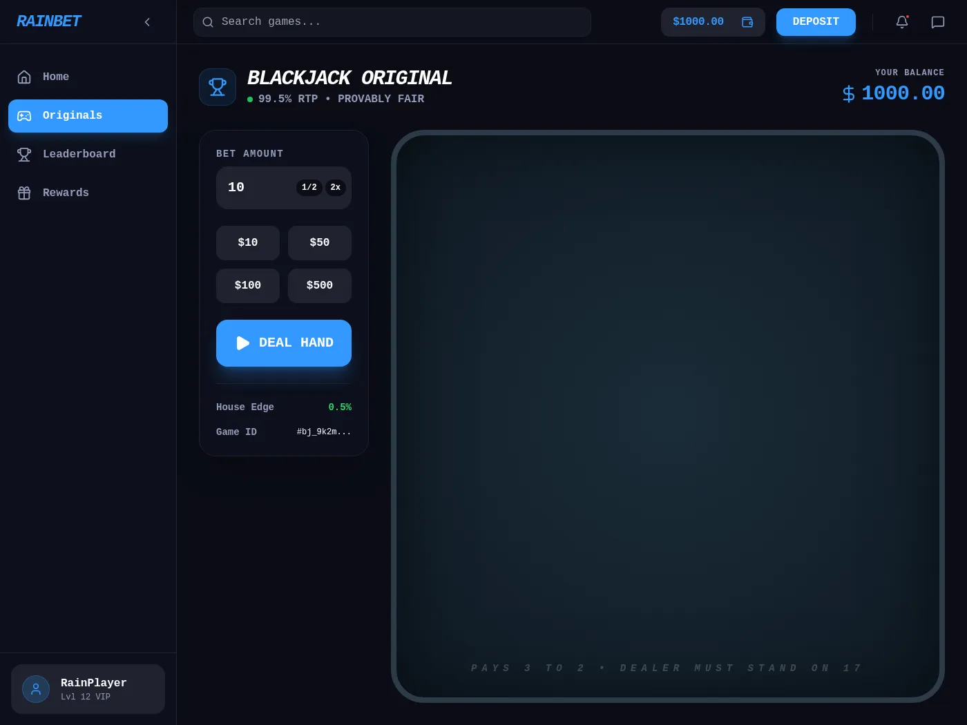 RainBet Clone