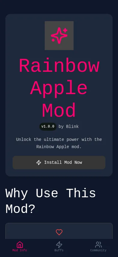 Rainbow Apple Mod