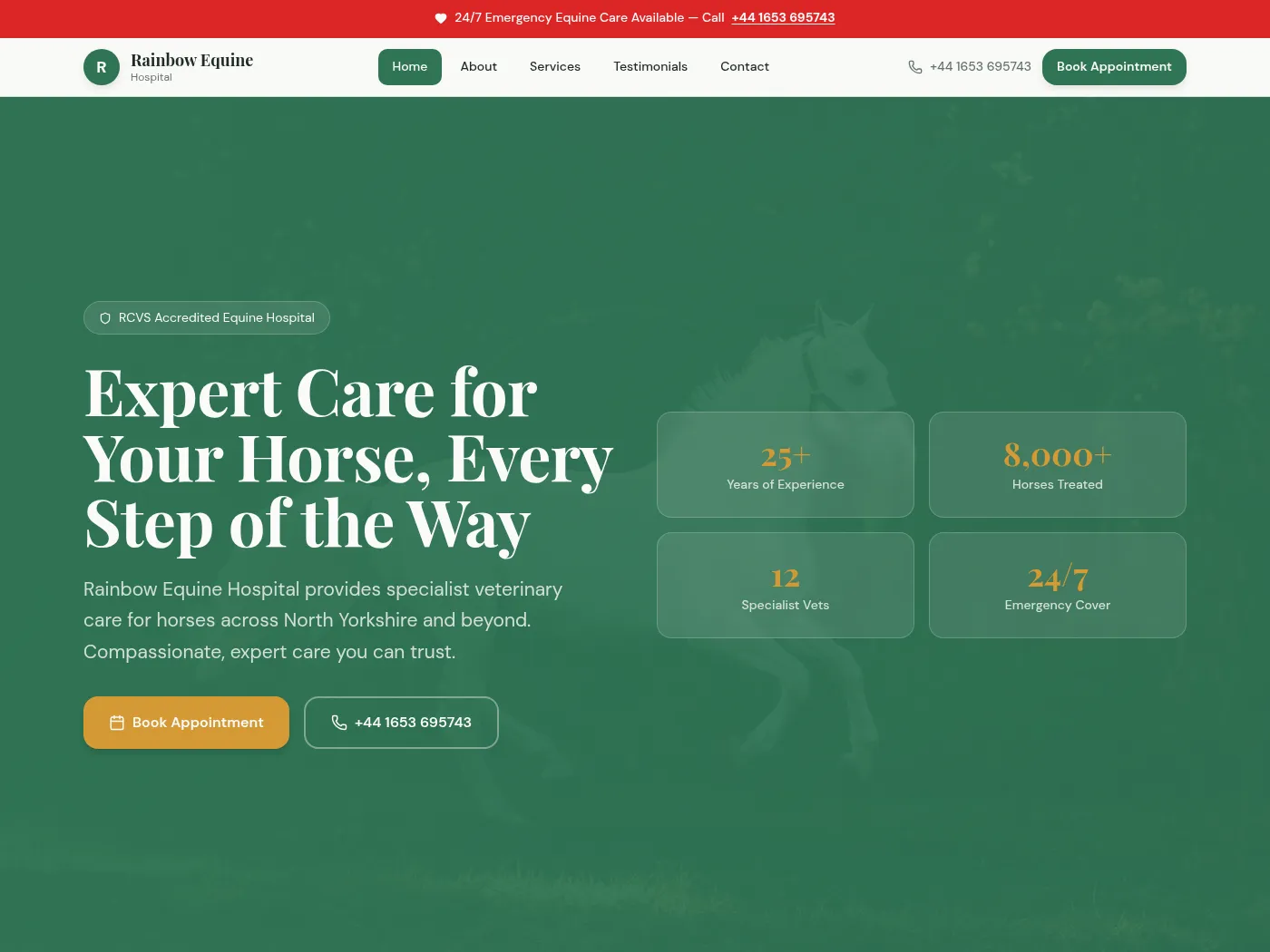 Rainbow Equine Website