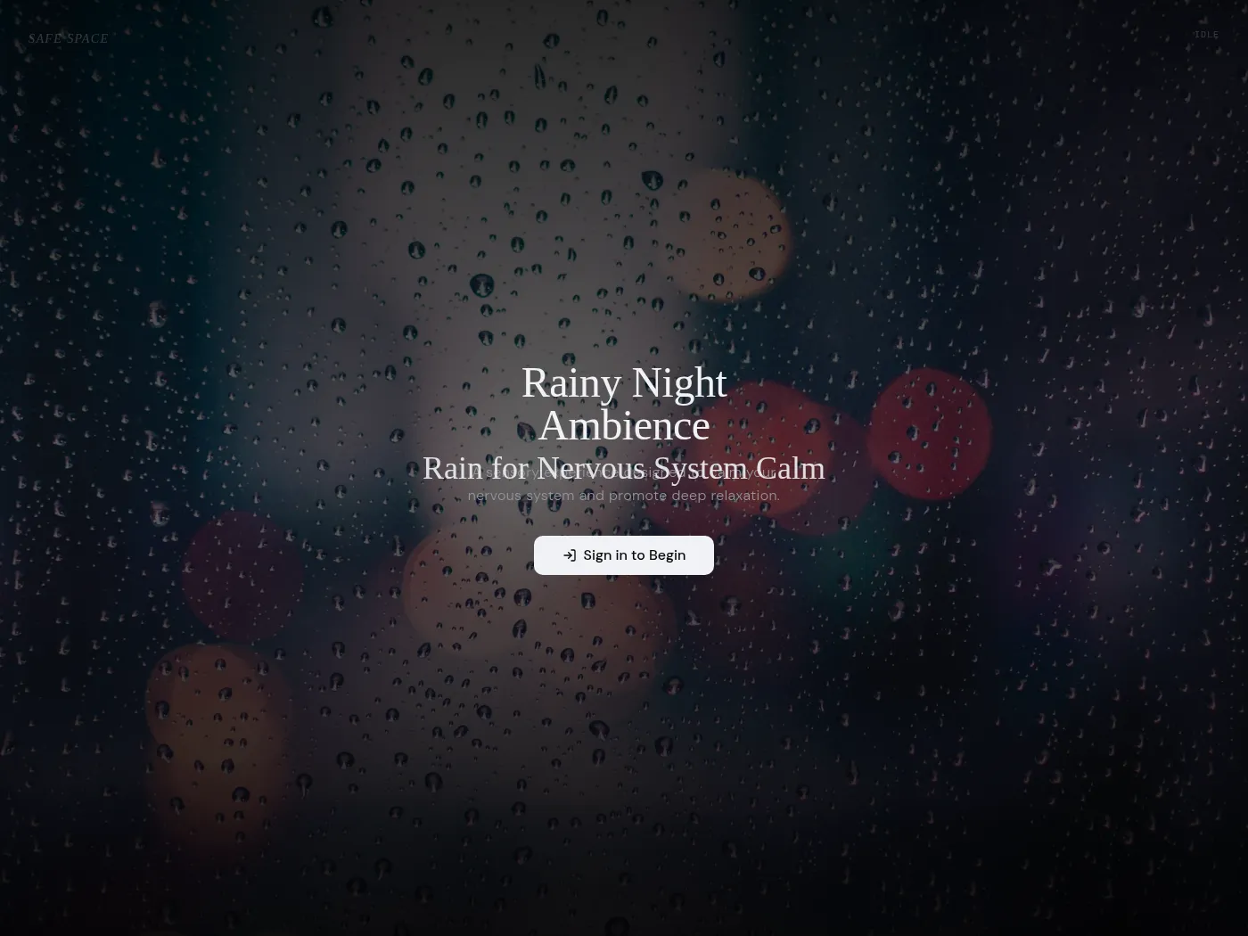 Rainy Night Ambience AI