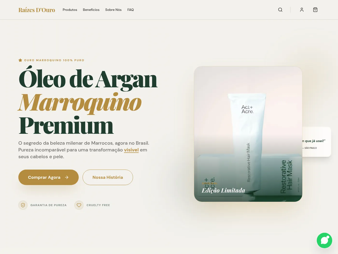 Raízes D’Ouro Ecommerce